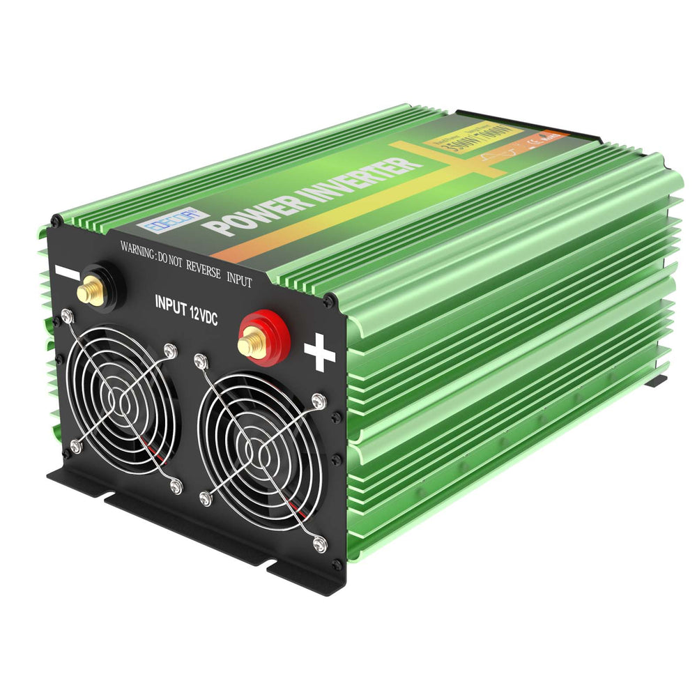 EDECOA 3500W/7000W DC 12V/24V AC 110V 120V pure sine wave power invert